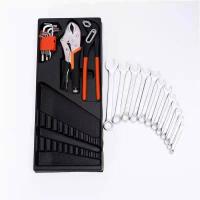 China Iron Tool Box Combination Set 85 Piece Machine Repair Three Layer Foldable Sleeve Set For Tool for sale