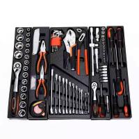 China Iron Tool Box Combination Set 85 Piece Machine Repair Three Layer Foldable Sleeve Set For Tool for sale