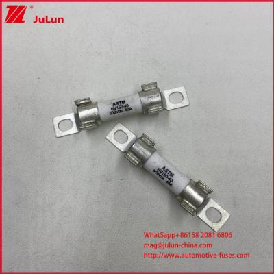China ASTM HV150 Electric Vehicle Fuse 30A 10A DC500V 20KA Ceramic Cylindrical Bolt Installation With Strong Breaking Ability for sale