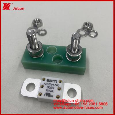 China FHR39-M8-01 250ACeramic M8 Electric A201001 400A 125VDC Vehicle Fuse Versatile For Battery Storage In EV Energy Storage for sale