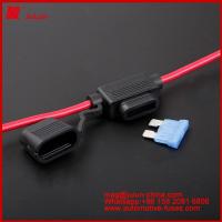 China Waterproof ATC ATO Standard Fuse Holder Medium Blade 12V Waterproof Auto Fuse Holder Standard Copper and Plastic with 16AWG Wire 3A 5A 10A Automotive Use for sale