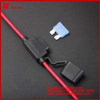 China Waterproof ATC ATO Standard Fuse Holder Medium Blade 12V Waterproof Auto Fuse Holder Standard Copper and Plastic with 16AWG Wire 3A 5A 10A Automotive Use for sale