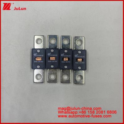China EV320 5X 5C plate-type bolt connection Transparent window fuse 80A 100A 125A 150A 450A 70VDC Current Auto-Blade Fuses 200A 58VDC Automotive Fuse Bolt On Screw Type ANS Bolt Down Fuses for sale