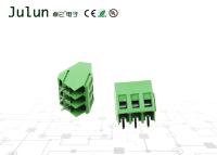 China LED Drive Power Supply Screw Terminal Block , Pcb Terminal Block In Green Color for sale