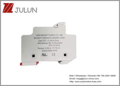 China TH35-7.5 DIN35 Rail Installation 30A 600V DC Midget Fuses 10x38mm for sale