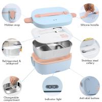 China CE Electric Lunch Boxes 1.5L Portable Leak Proof Stainless Steel Food Container for sale