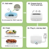 China Leak Proof Bento Electric Cooker 1.4 Liters Portable Lunch Cooker for sale