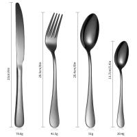 China Customized Metal Cutlery Set Luxury Elegant 24 Piece Flatware Set for sale