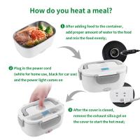 China FCC Electric Lunch Boxes 40W Portable Heating Food Warmer Lunch Box for sale
