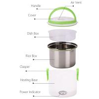 China Round  Heated Lunch Box 220V Electric Lunch Box 40w For Home Office for sale