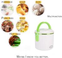 China Round  Heated Lunch Box 220V Electric Lunch Box 40w For Home Office for sale