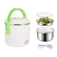 China Round  Heated Lunch Box 220V Electric Lunch Box 40w For Home Office for sale