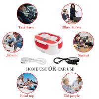 China 2 In 1 Electric Heated Lunch Box Car Home Portable Food Container for sale