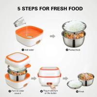 China Single Tier Electric Cooker Box Multifunctional OEM Stainless Steel Food Container for sale