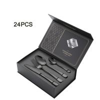 China OEM Stainless Steel Cutlery Set 24 Piece Colorful Flatware Set for sale