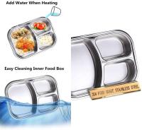 China PP Electric Lunch Boxes 60W Stainless Steel Heated Lunch Box Multi Function OEM for sale