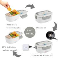 China Warm Keeping Portable Heating Lunch Box 60W Stainless Steel Liner for sale