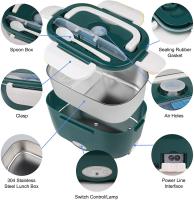 China Warm Keeping Portable Heating Lunch Box 60W Stainless Steel Liner for sale