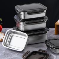 China 304 Ss Metal Freezer Storage Containers 350ml Steel Freezer Containers for sale