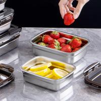 China 304 Ss Metal Freezer Storage Containers 350ml Steel Freezer Containers for sale