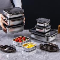 China 304 Ss Metal Freezer Storage Containers 350ml Steel Freezer Containers for sale