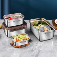 China OEM Metal Food Storage Containers 3500ml Stainless Steel Sealed Containers for sale