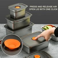 China Rectangle Metal Food Storage Containers Rust Proof 304 Stainless Steel for sale