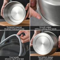 China Reusable Metal Freezer Containers Food Storage Custom With Lids Round for sale