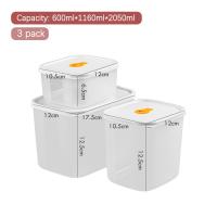 China 3L Plastic Lunch Containers Stackable Plastic Pack Lunch Box for sale