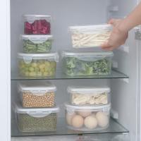 China Square Plastic Lunch Containers 350ml Refrigerator Sealed Storage for sale