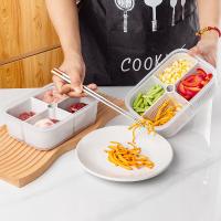 China Plastic 3 Compartment Lunch Containers OEM Food Container Freezer for sale