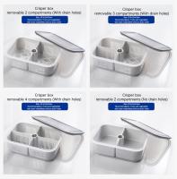 China Plastic 3 Compartment Lunch Containers OEM Food Container Freezer for sale