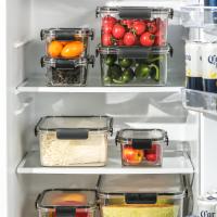 China Airtight Plastic Leak Proof Lunch Containers Stackable Sustainable for sale
