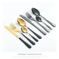 China ODM Stainless Steel Silverware Set 24 Piece Cutlery Set With Storage Rack for sale