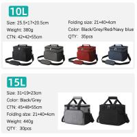 China Abrasion Resistant Custom Insulated Lunch Bags Thermal Multi Pocket Lunch Bag for sale