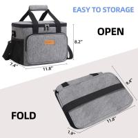 China Abrasion Resistant Custom Insulated Lunch Bags Thermal Multi Pocket Lunch Bag for sale