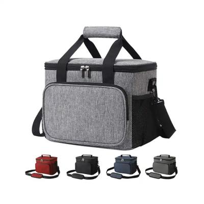 China Abrasion Resistant Custom Insulated Lunch Bags Thermal Multi Pocket Lunch Bag for sale