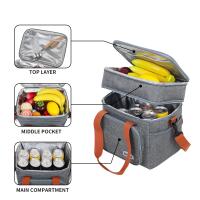China PEVA Portable Insulated Lunch Box Thermal Insulation For Warm Cold Food for sale