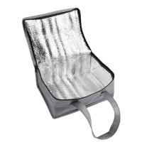 China Custom Insulated Lunch Bag Non-Woven Thickened Thermal Insulation Cotton Gray for sale