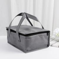 China Custom Insulated Lunch Bag Non-Woven Thickened Thermal Insulation Cotton Gray for sale
