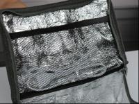 China Oxford Fabric Eco Friendly Insulated Lunch Bag OEM Built-In Mesh Pocket Grey for sale