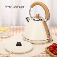 China Retro Stainless Steel Electric Tea Kettle 1L Hot Water Kettle 1500W for sale
