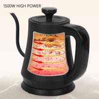 China 1L Stainless Steel Electric Kettle 1800W Fast Boiling Metal Electric Kettle for sale