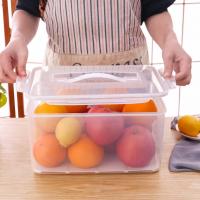 China 8L Reusable Clear Plastic Lunch Box With Secure Leak Proof Lids for sale