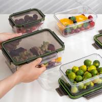 China Large Capacity Stackable Food Storage Containers 3500ml Rectangular Crisper for sale
