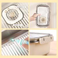 China 2L Stainless Steel Lunch Boxes Metal Food Containers With Refrigerator Safe for sale