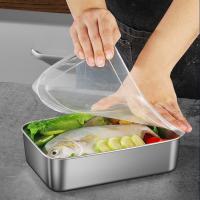 China Classic Stainless Steel Freezer Containers Food Storage Multiple Capacity ODM for sale