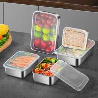 China Classic Stainless Steel Freezer Containers Food Storage Multiple Capacity ODM for sale