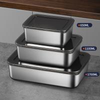 China Classic Stainless Steel Freezer Containers Food Storage Multiple Capacity ODM for sale