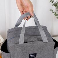 China Cationic Custom Insulated Lunch Bags Double Layer Leak Proof Lunch Bag for sale
